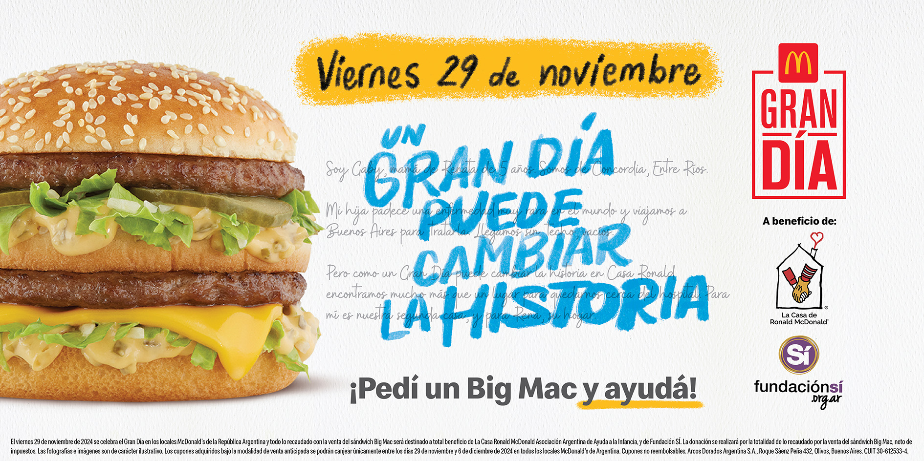 Un nuevo “Gran Día”: McDonald’s se prepara para la jornada solidaria ...